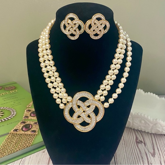Swarovski | Jewelry | Vintage Rare Signed Sal Swarovski Pearl ...